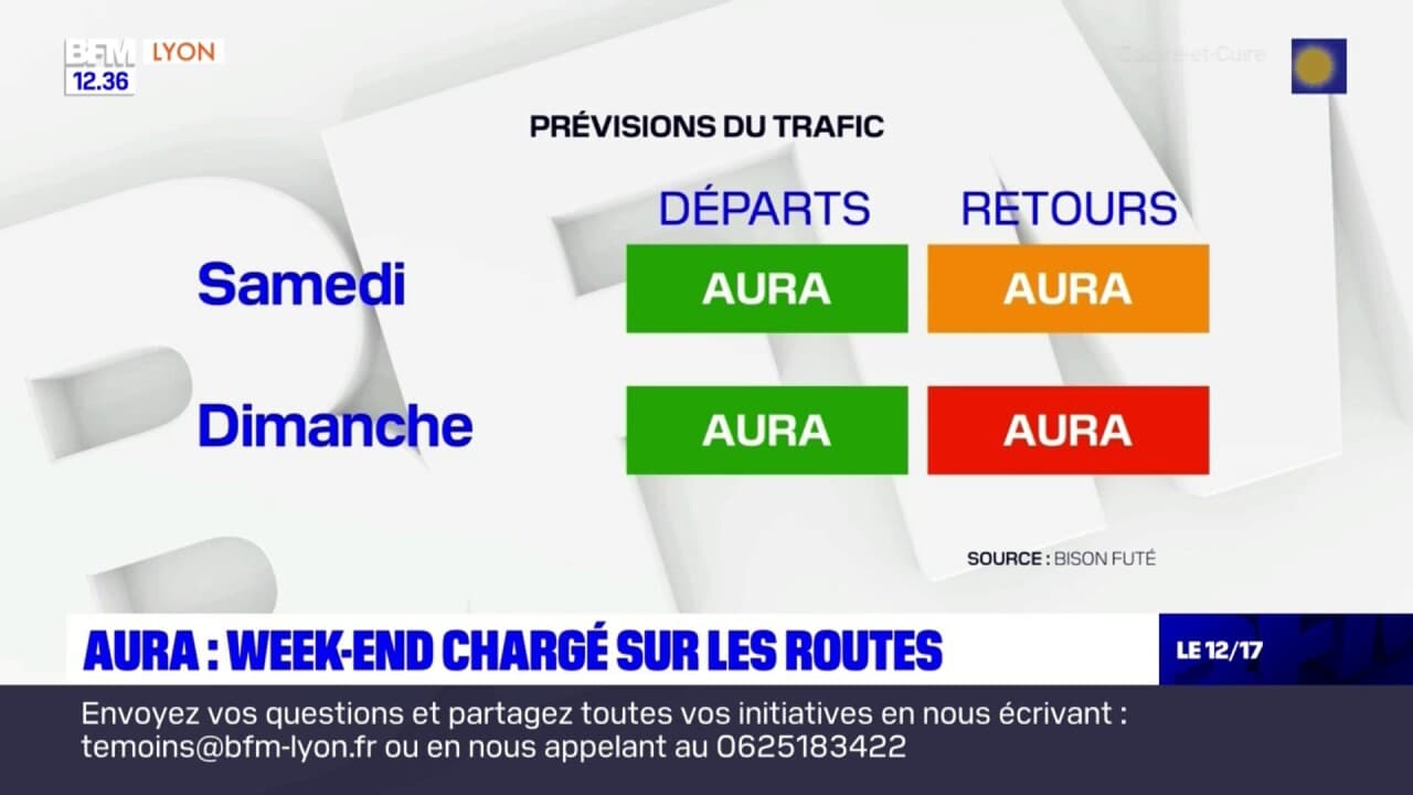 Auvergne-Rhône-Alpes: un weekend chargé s'annonce sur les routes