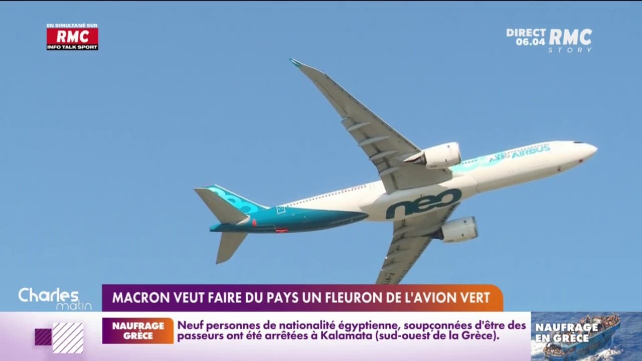 Emmanuel Macron veut développer en France l'avion vert Emmanuel Macron veut développer en France l'avion vert