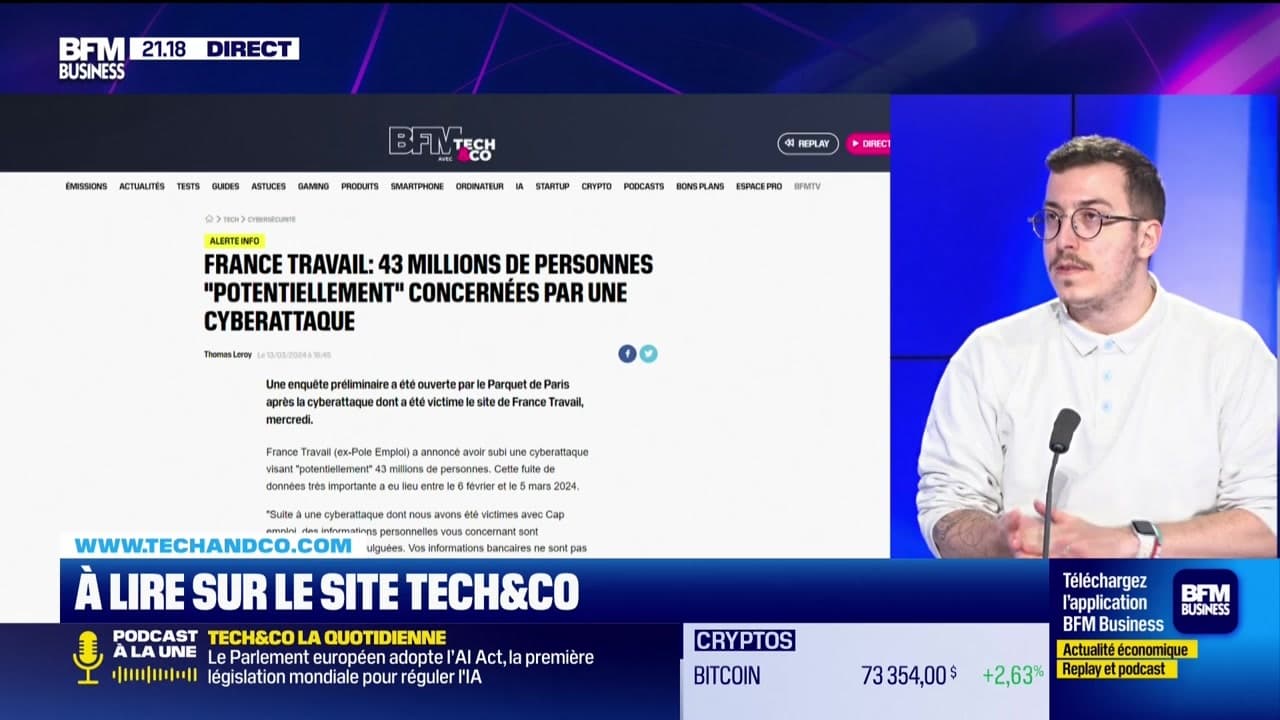 À lire sur le site Tech&Co : France Travail, 43 millions de personnes ...