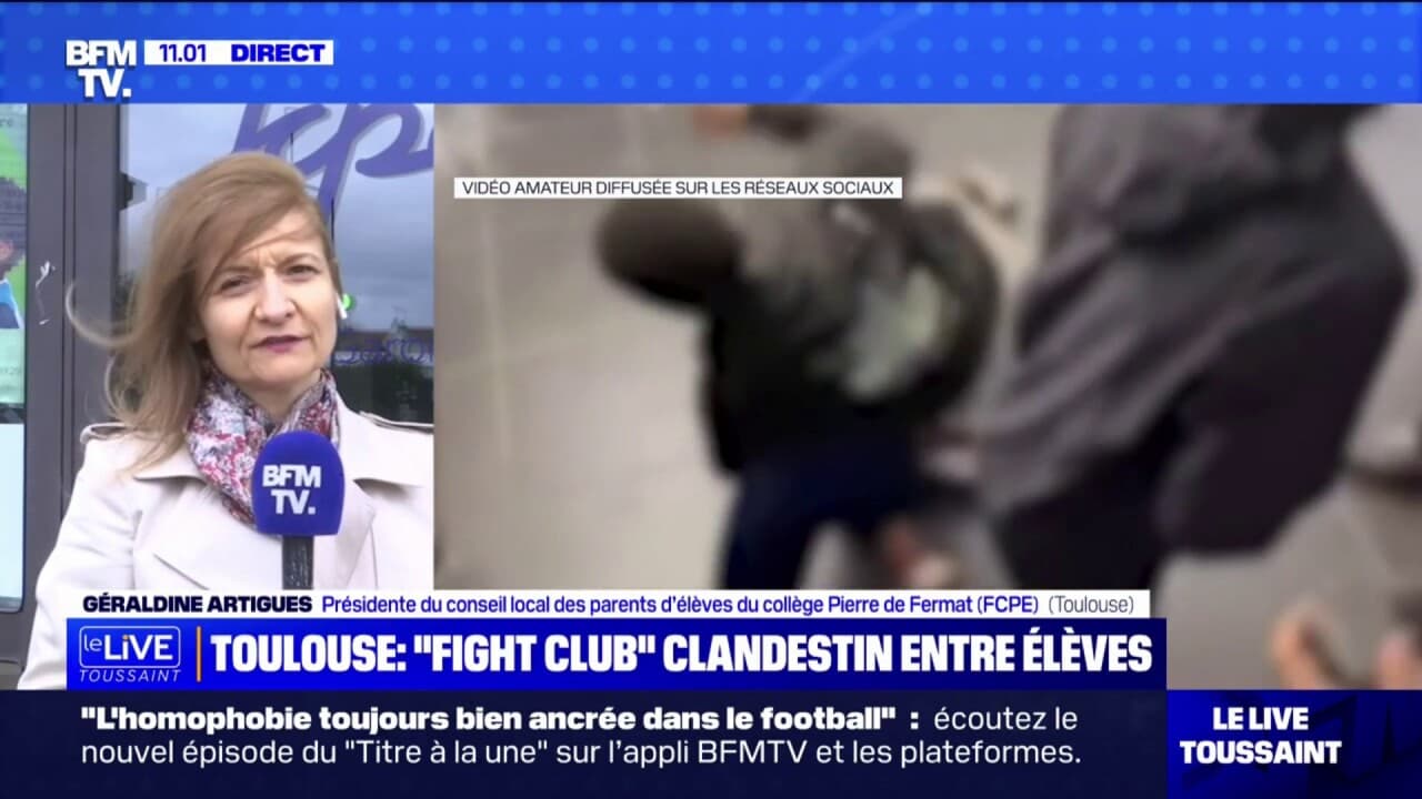 "Fight club" dans un collège de Toulouse: "Ce n'est pas un jeu" déplore ...