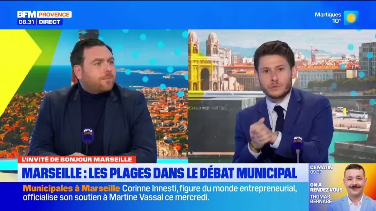 Municipales : des plages payantes à Marseille ? Romain Simmarano s ...