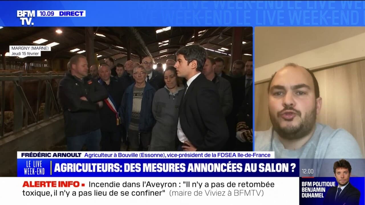 Colère des agriculteurs: Frédéric Arnoult, vice-président de la FDSEA ...