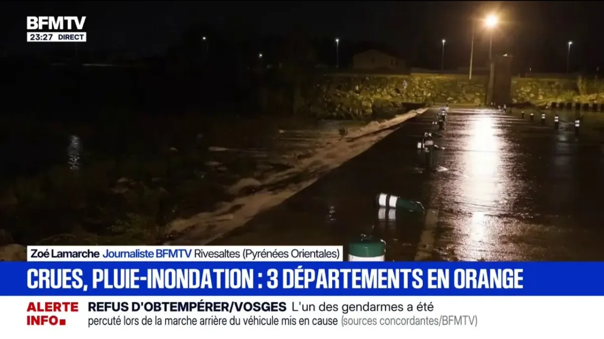 Crues, pluie-inondation: trois départements sont toujours placés en ...
