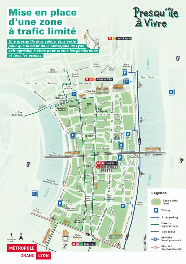 Lyon: une zone à trafic limité mise en place d'ici 2025 dans une partie ...