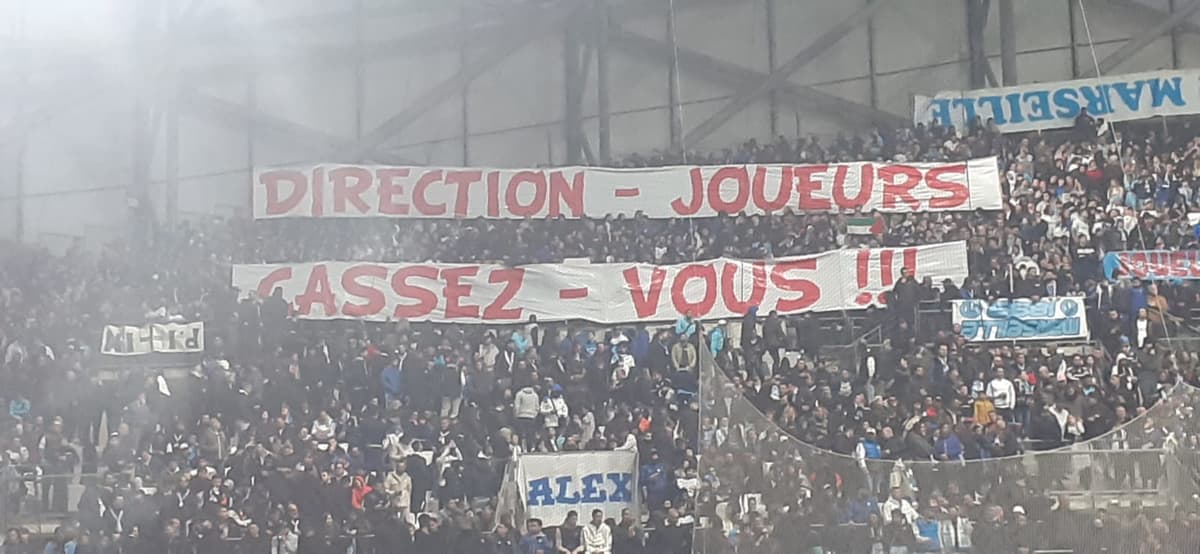 OM-Shakhtar: "McCourt c'est la fin de ton ère", les banderoles ...