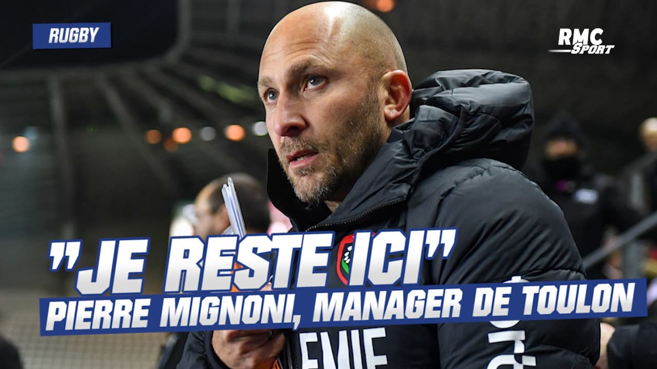 Rugby : "Je reste ici", Pierre Mignoni confirme vouloir rester À Toulon