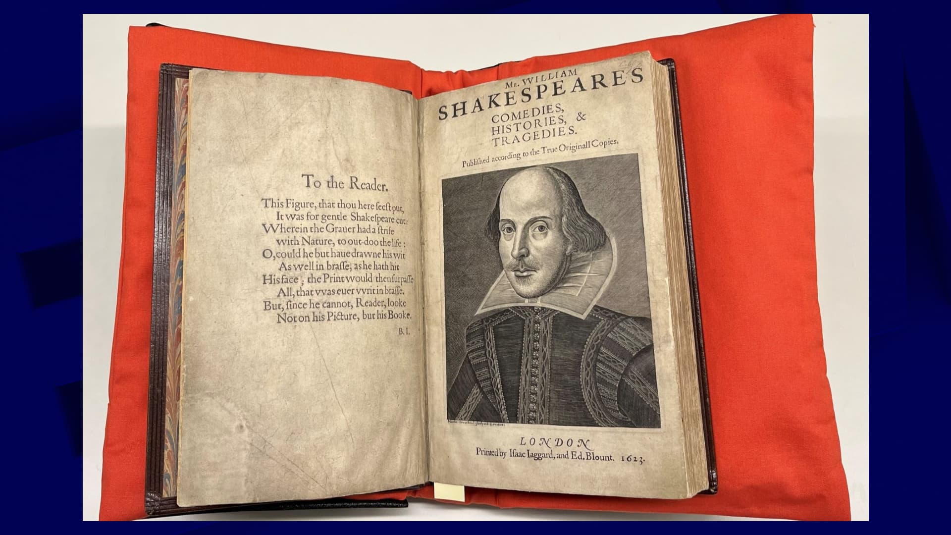 400 ans après sa publication, le premier recueil de Shakespeare exposé ...