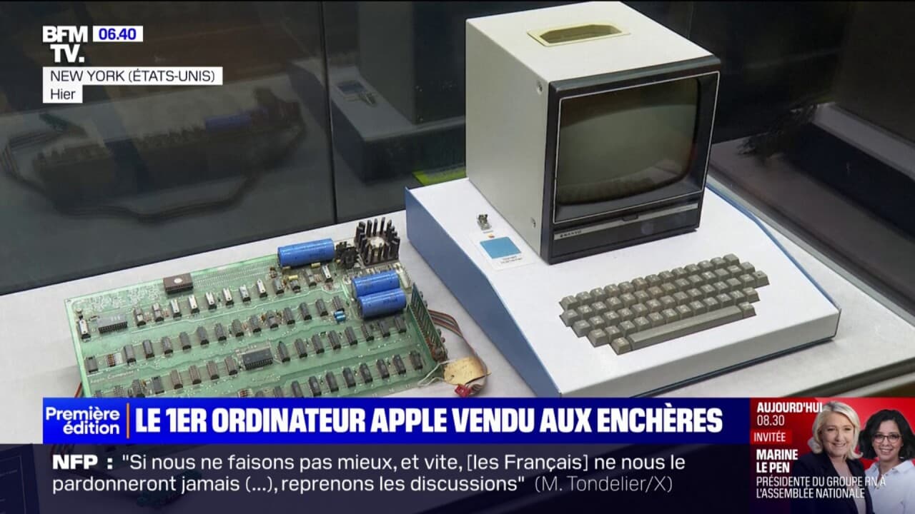 Le premier ordinateur Apple de Steve Jobs vendu aux enchères entre 500. ...