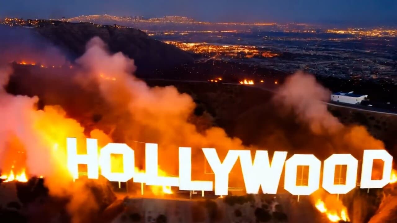 IA/Los Angeles : attention aux fausses images du panneau Hollywood en feu