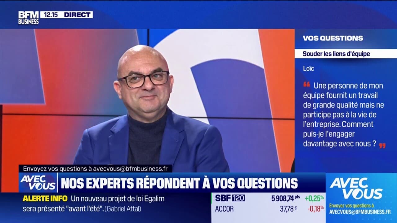 Une personne de mon équipe ne participe pas à la vie de l’entreprise ...