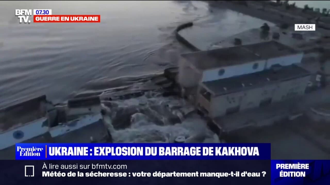 Guerre en Ukraine: les premières images du barrage hydroélectrique ...
