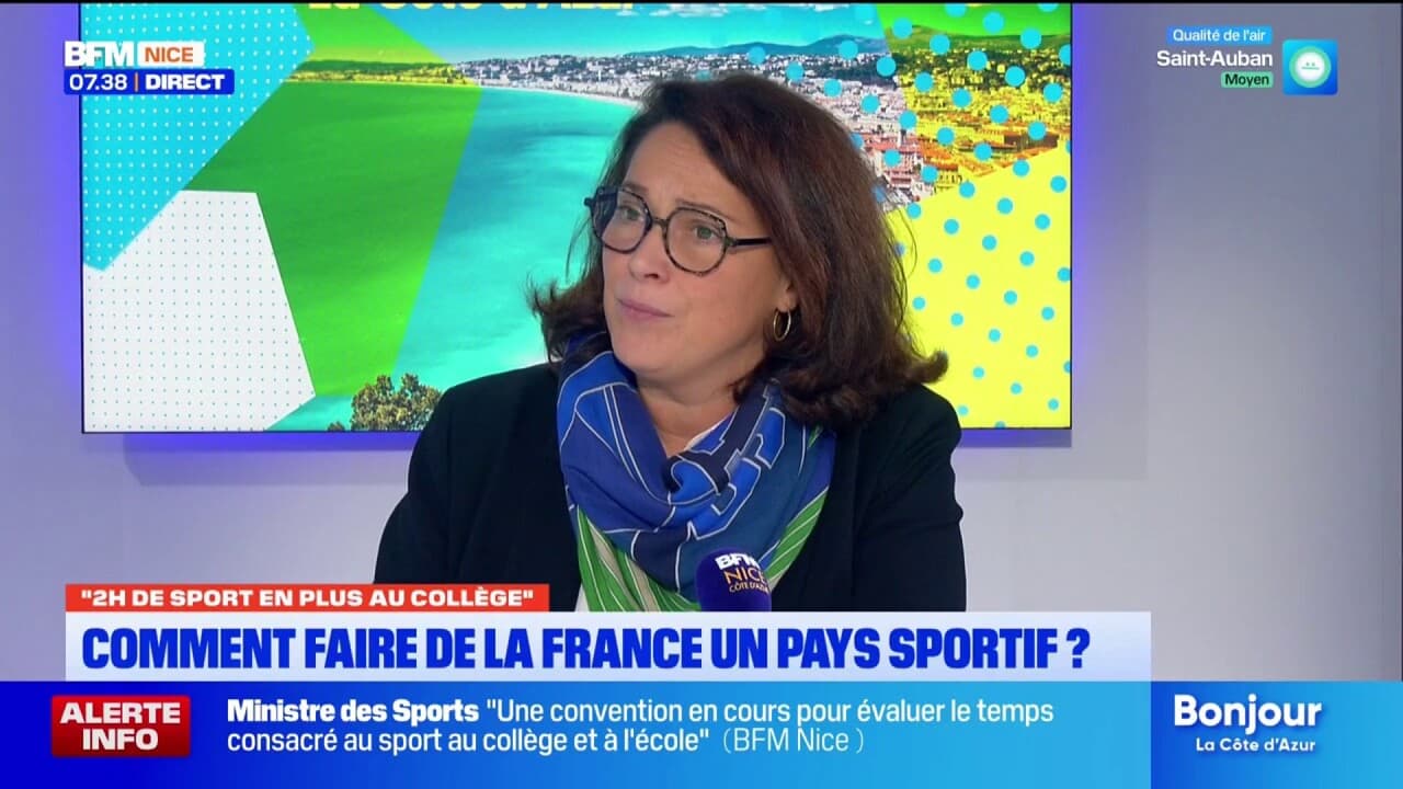 Marina Ferrari, ministre des Sports s'exprime sur l'aménagement du ...