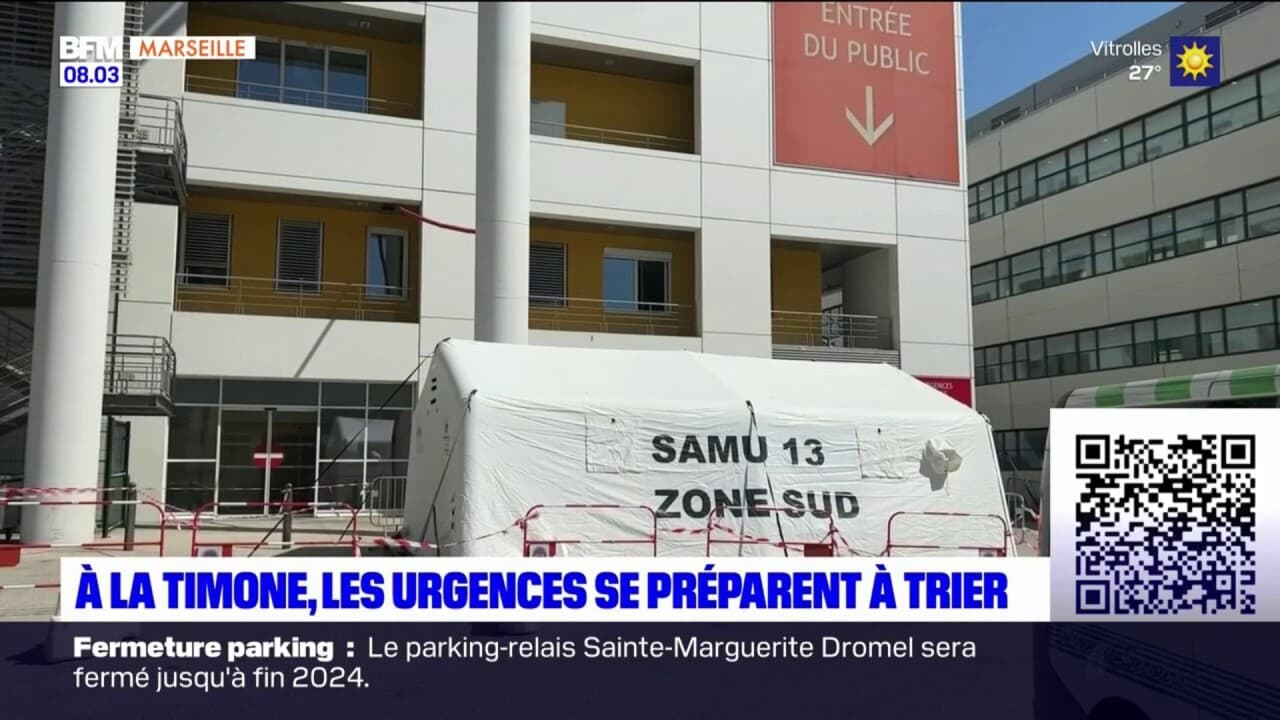 Marseille: les urgences de la Timone se préparent à trier les patients ...