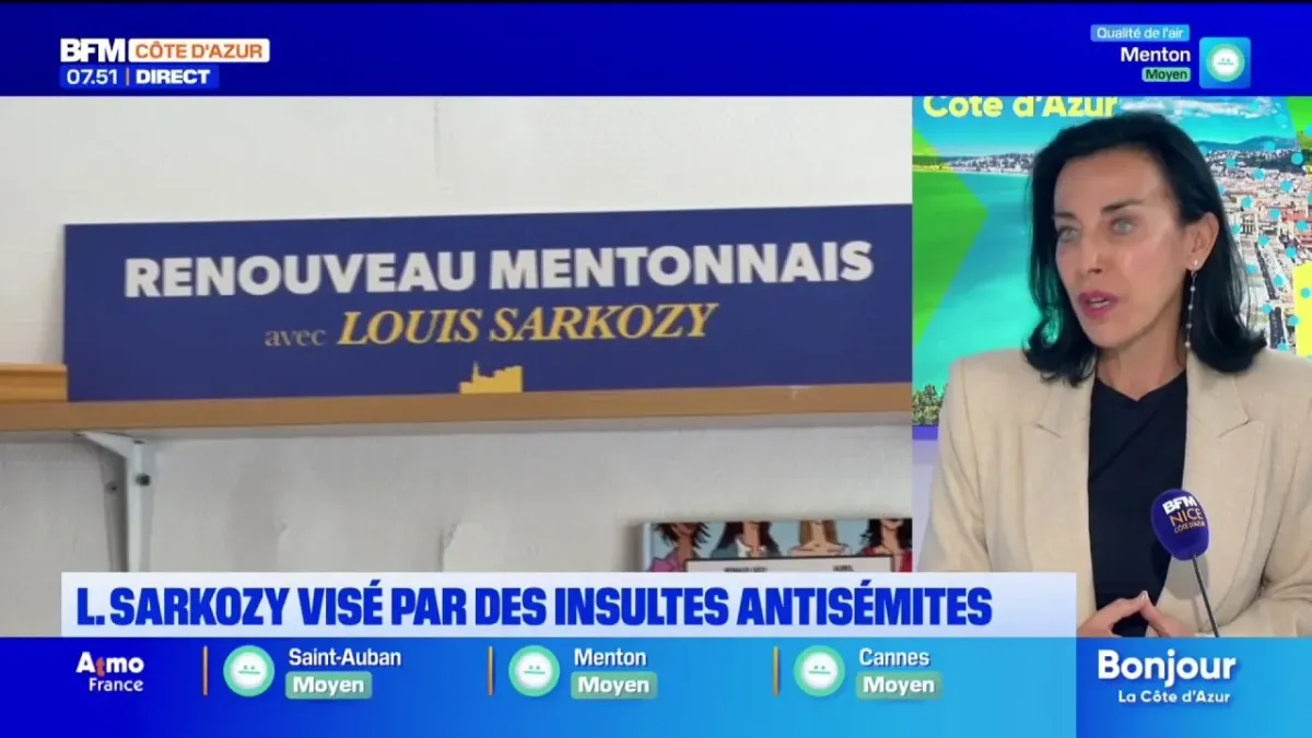 Menton : Louis Sarkozy visé par des insultes antisémites, la députée RN ...