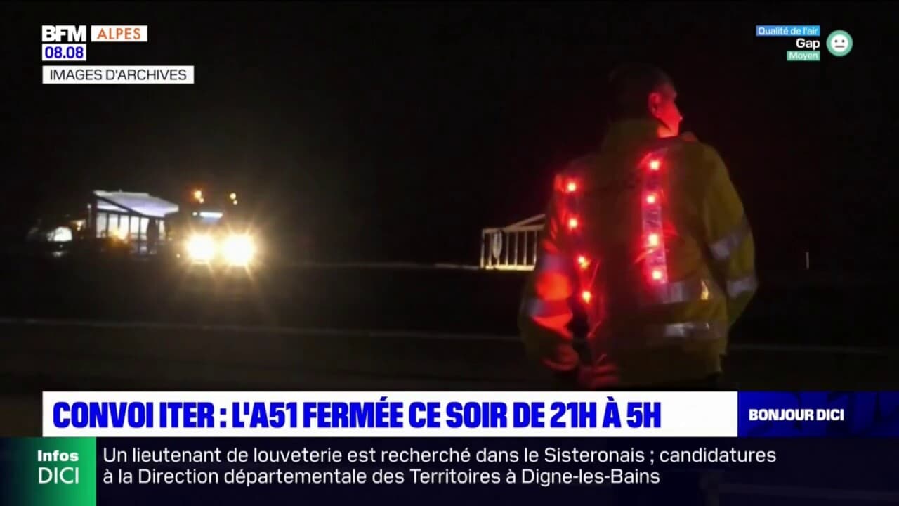 Convoi ITER: l'A51 fermée ce jeudi soir entre Pertuis et Manosque