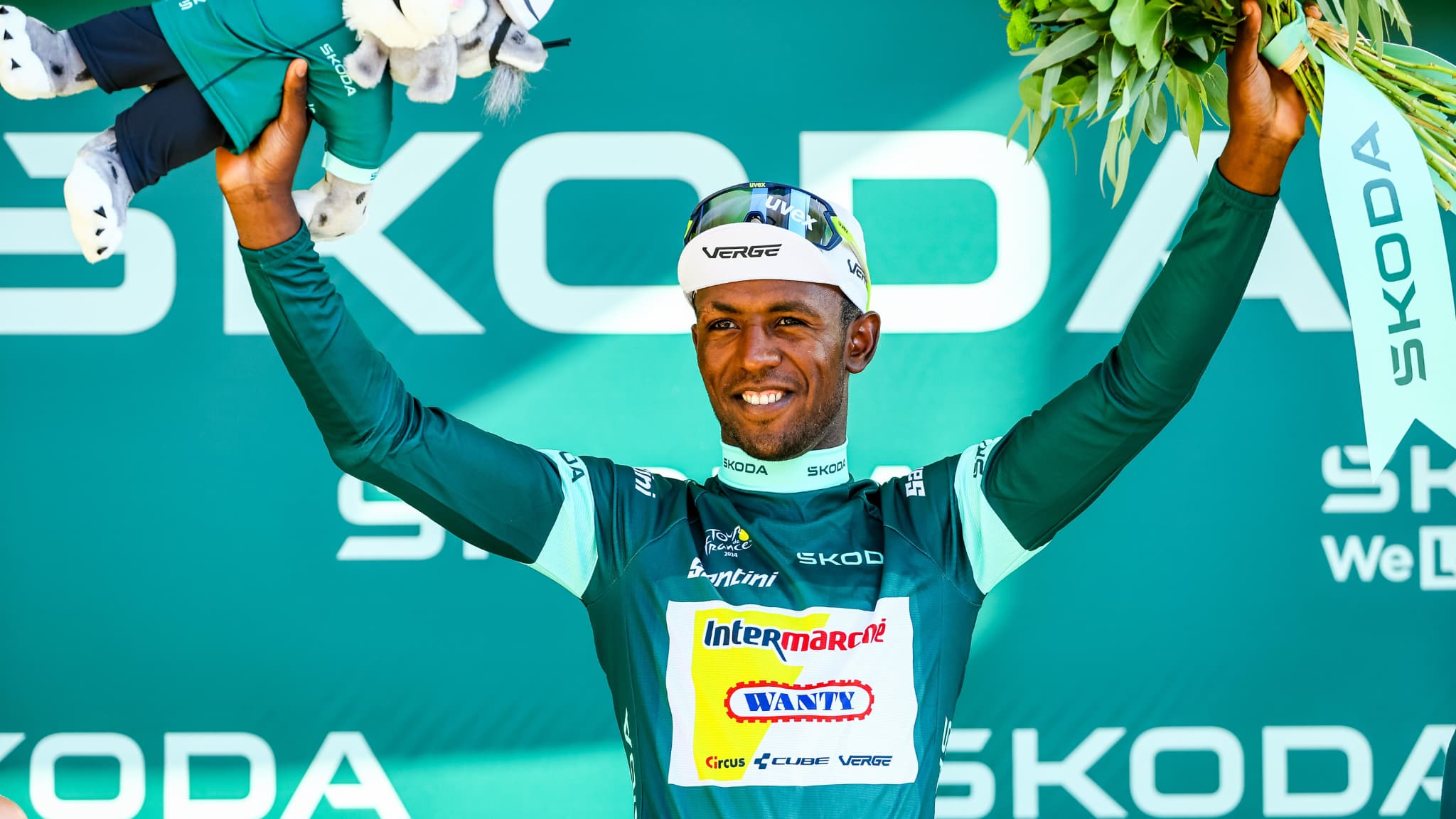 Tour de France: premier maillot vert africain, le sprinteur érythréen ...