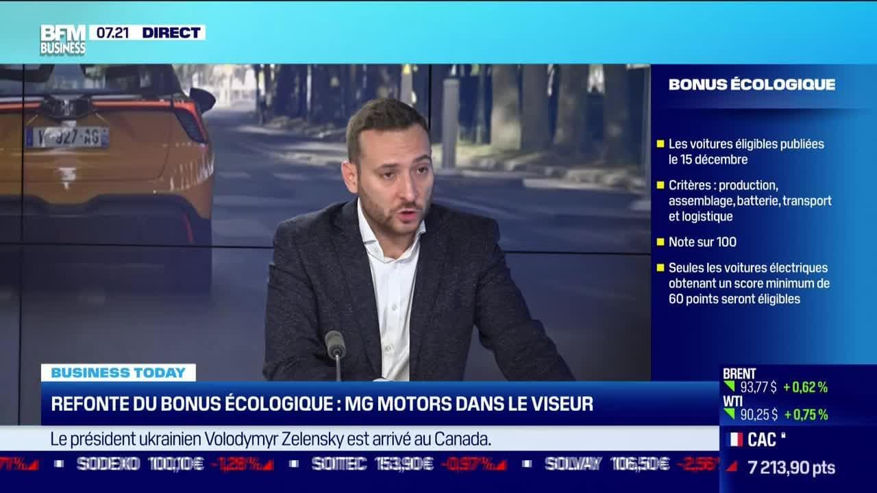 Julien Robert (MG Motor France) : Refonte du bonus écologique, quel ...