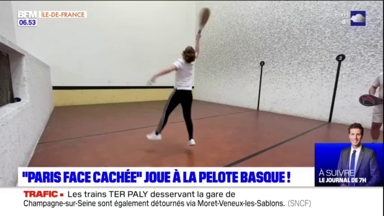 Ariane a testé la pelote basque à Paris