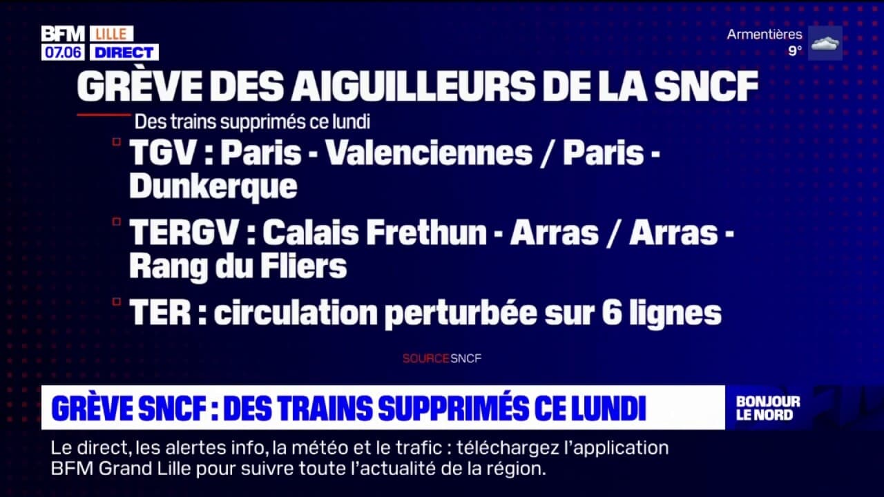 Hauts-de-France: la circulation des trains fortement perturbée par un mouvement social ce lundi