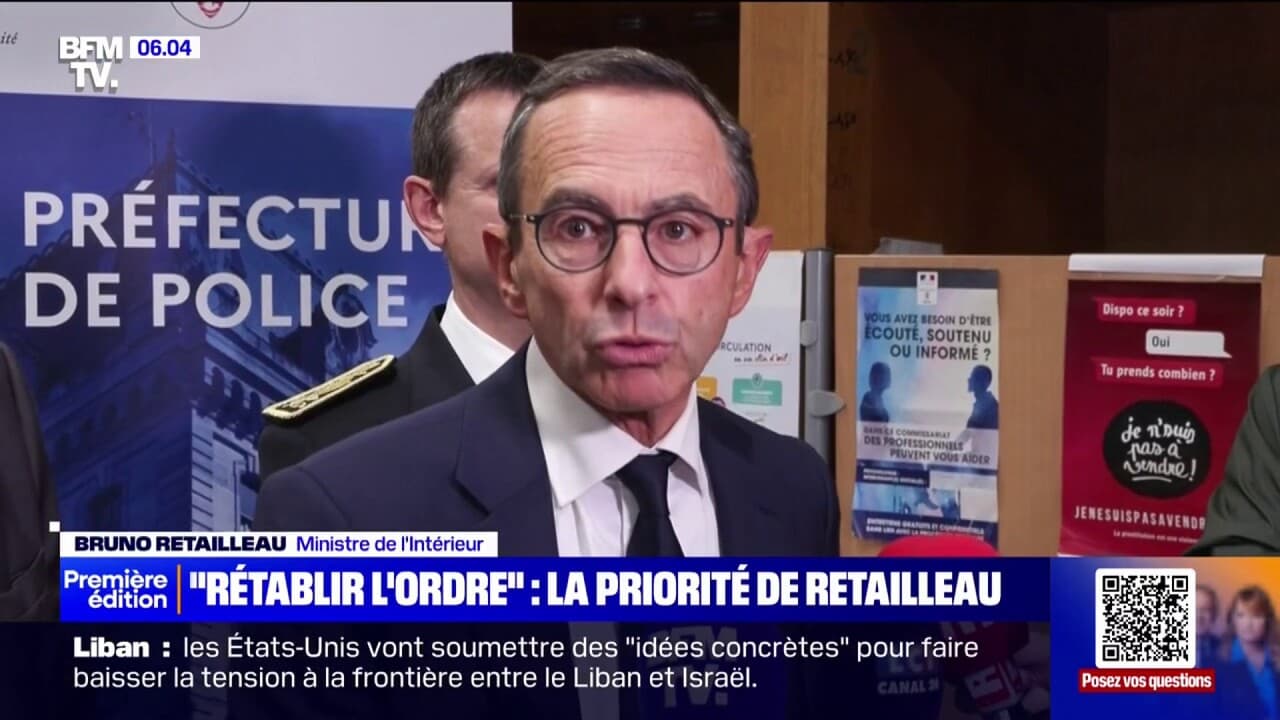 Bruno Retailleau affirme qu'il "ne (s)'interdi(t) pas une nouvelle loi" sur l'immigration lors ...