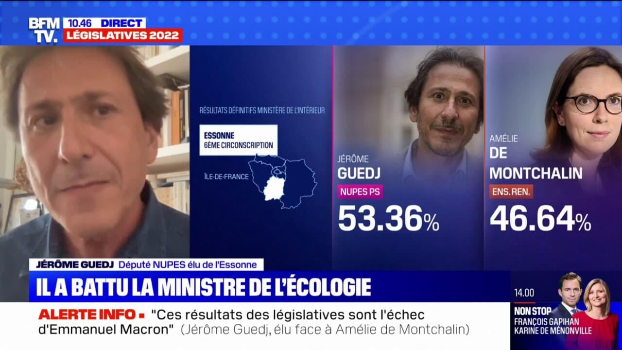 Pour Jérôme Guedj (Nupes), les résultats des législatives sont "l'échec ...