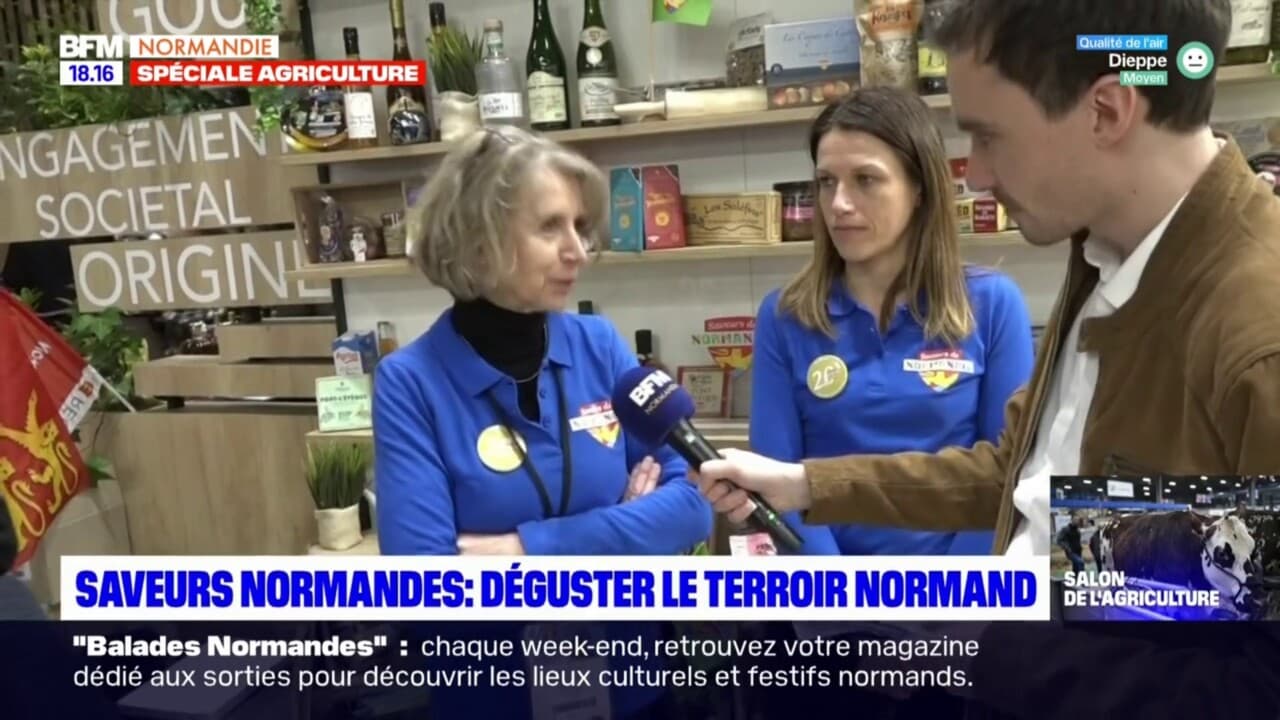 BFM Normandie au salon de l'Agriculture: le label "Saveurs de Normandie"