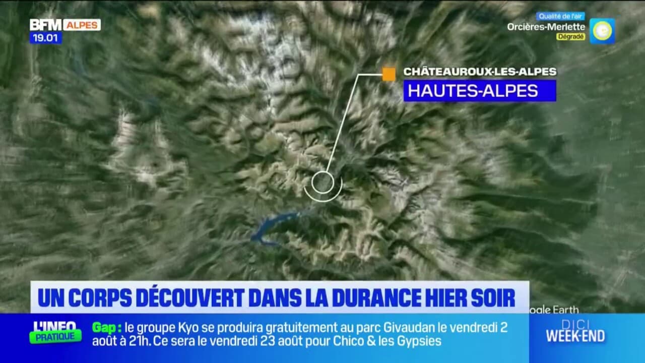 Châteauroux-les-Alpes: le corps d'un homme retrouvé dans la Durance