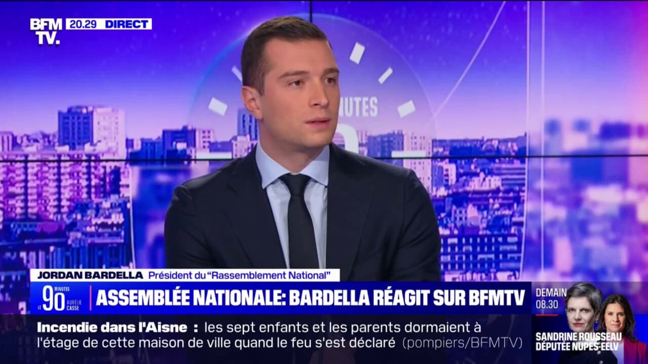 Jordan Bardella: "La Nupes est la force politique complice d'Emmanuel ...