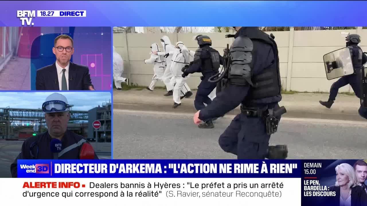 Oullins-Pierre-Bénite: le siège d'Arkema envahi par des écoactivistes ...