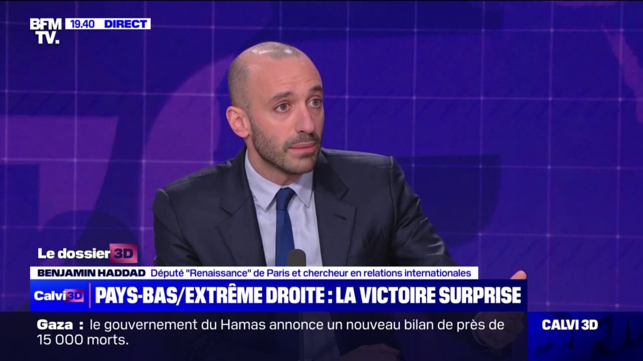 Benjamin Haddad (Renaissance) sur la victoire de Geert Wilders aux ...