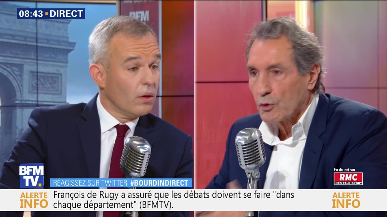François de Rugy face à Jean-Jacques Bourdin en direct