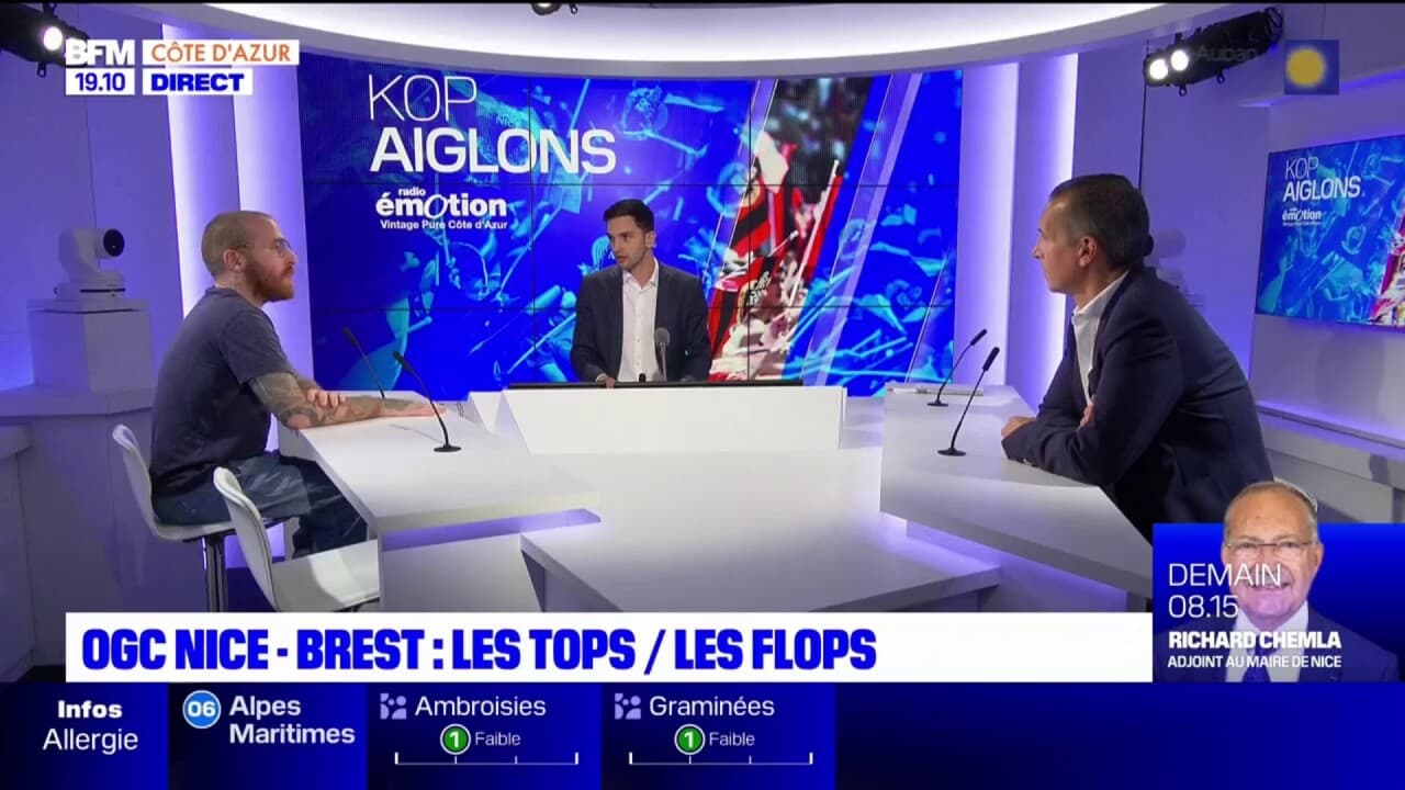 Les chroniqueurs de #KopAiglons reviennent sur les tops et les flops lors du match nul de l'OGC ...