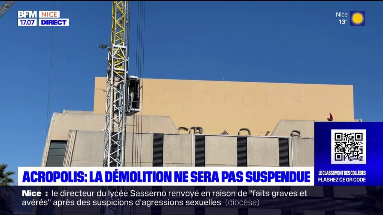 Nice: après un "ultime recours", le palais Acropolis sera démoli