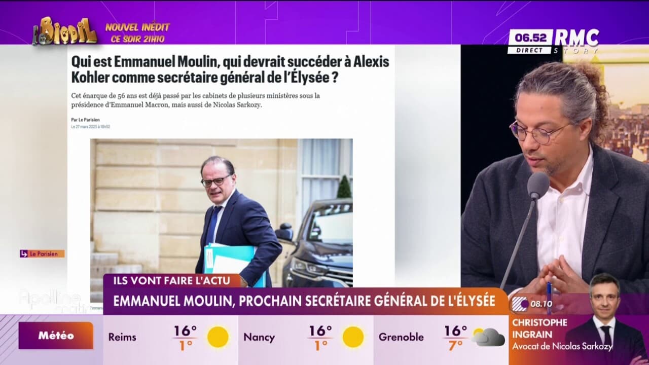 Emmanuel Moulin, prochain secrétaire général de l'Elysée