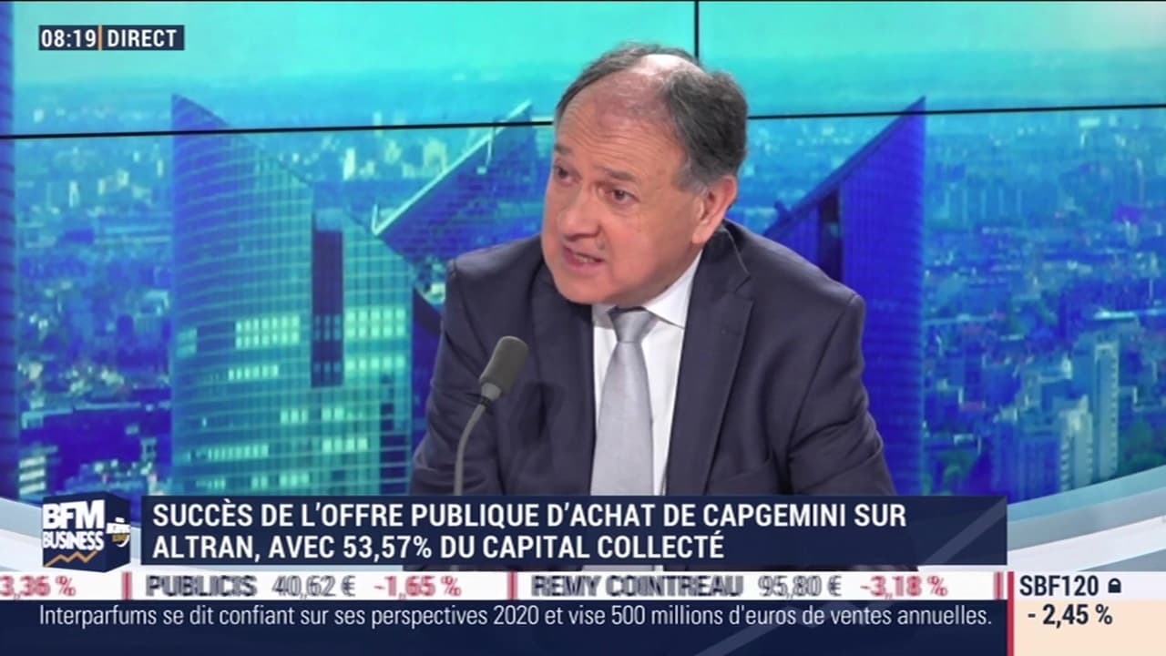 Paul Hermelin (Capgemini) : succès de l'offre publique d'achat de ...
