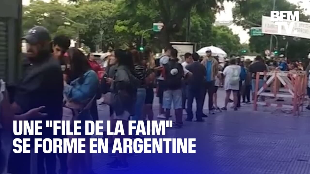Argentine: plusieurs centaines de personnes forment une "file de la faim"