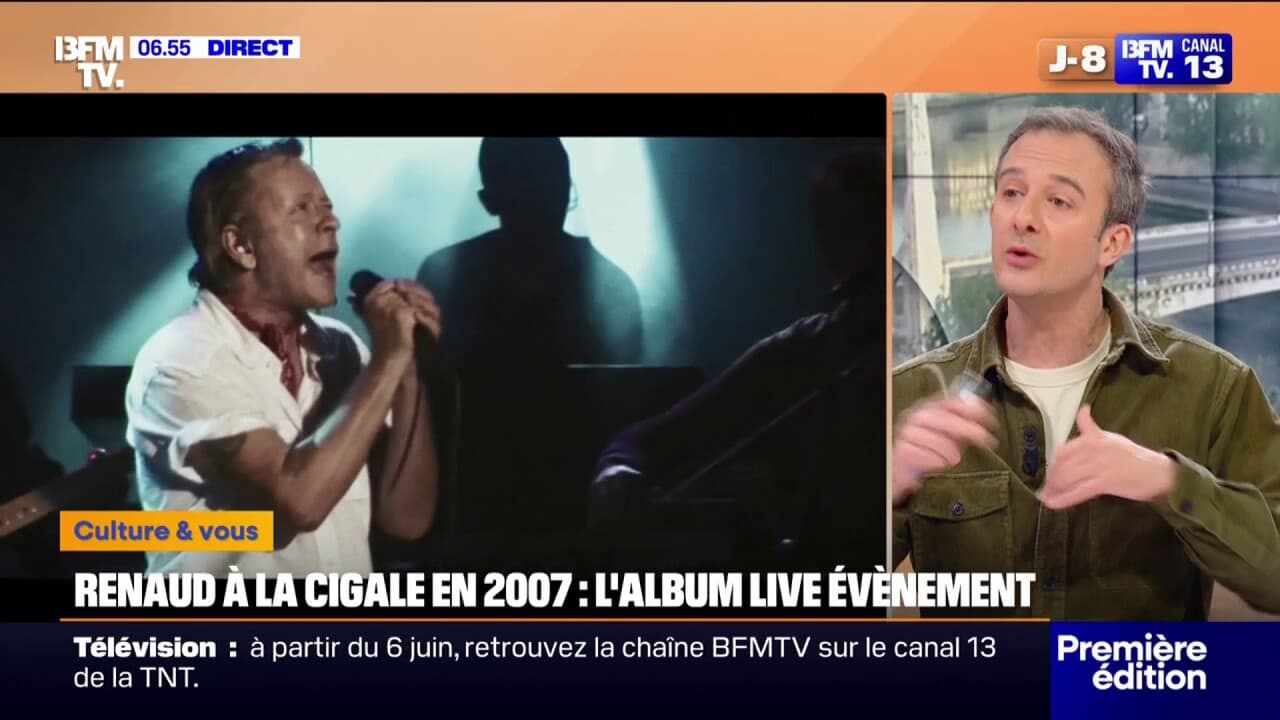 Renaud publie un album live de son concert à la Cigale en 2007 pour ...