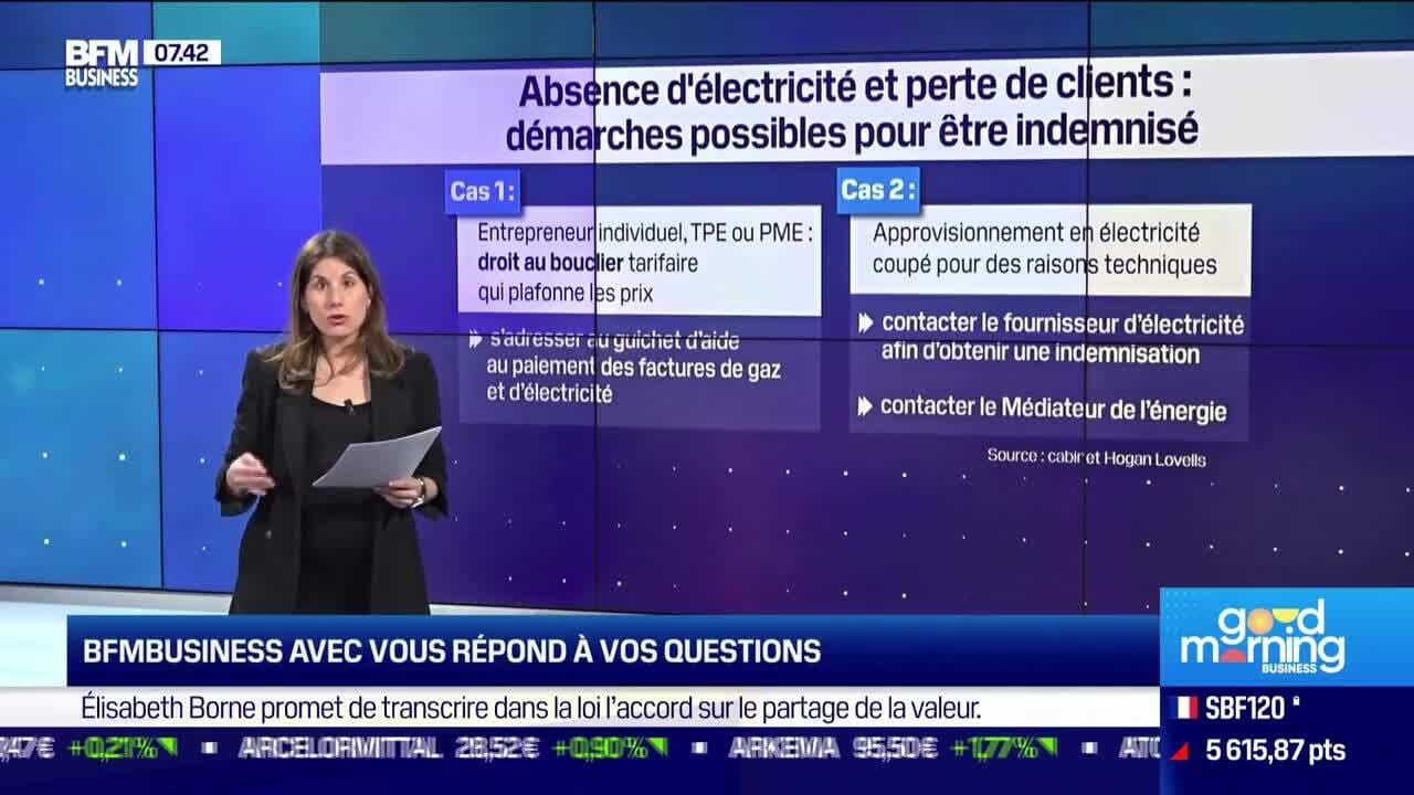 BFM Business avec vous : Absence d'électricité et perte de clients ...