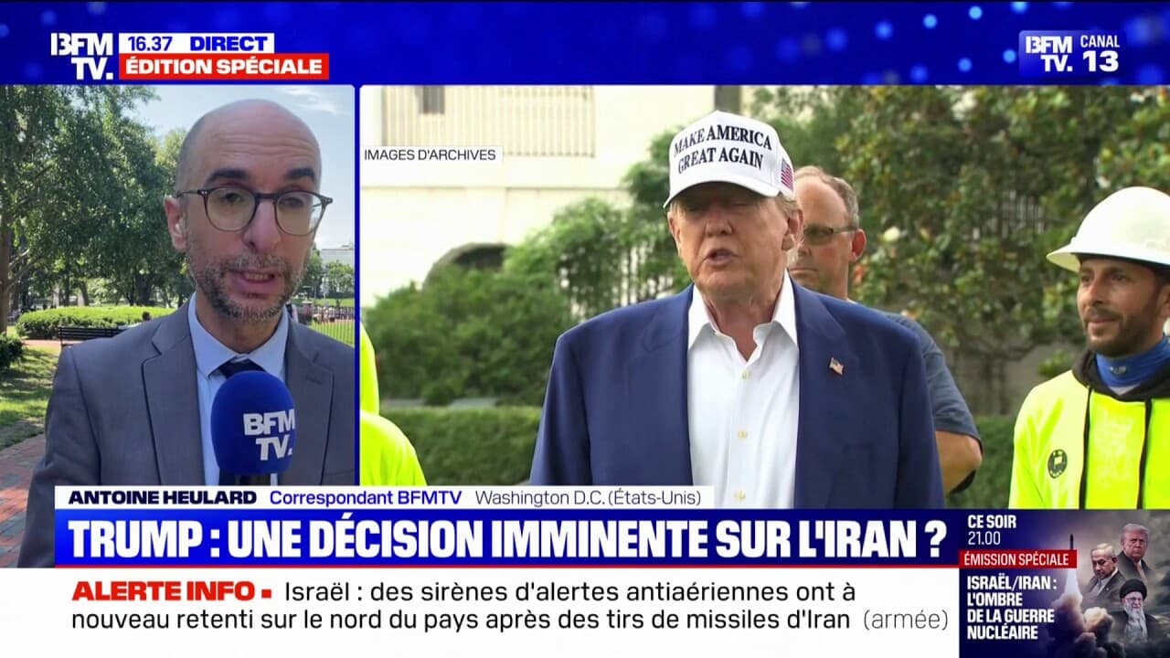 Guerre Iran/Israël: Donald Trump évalue ses options à Washington