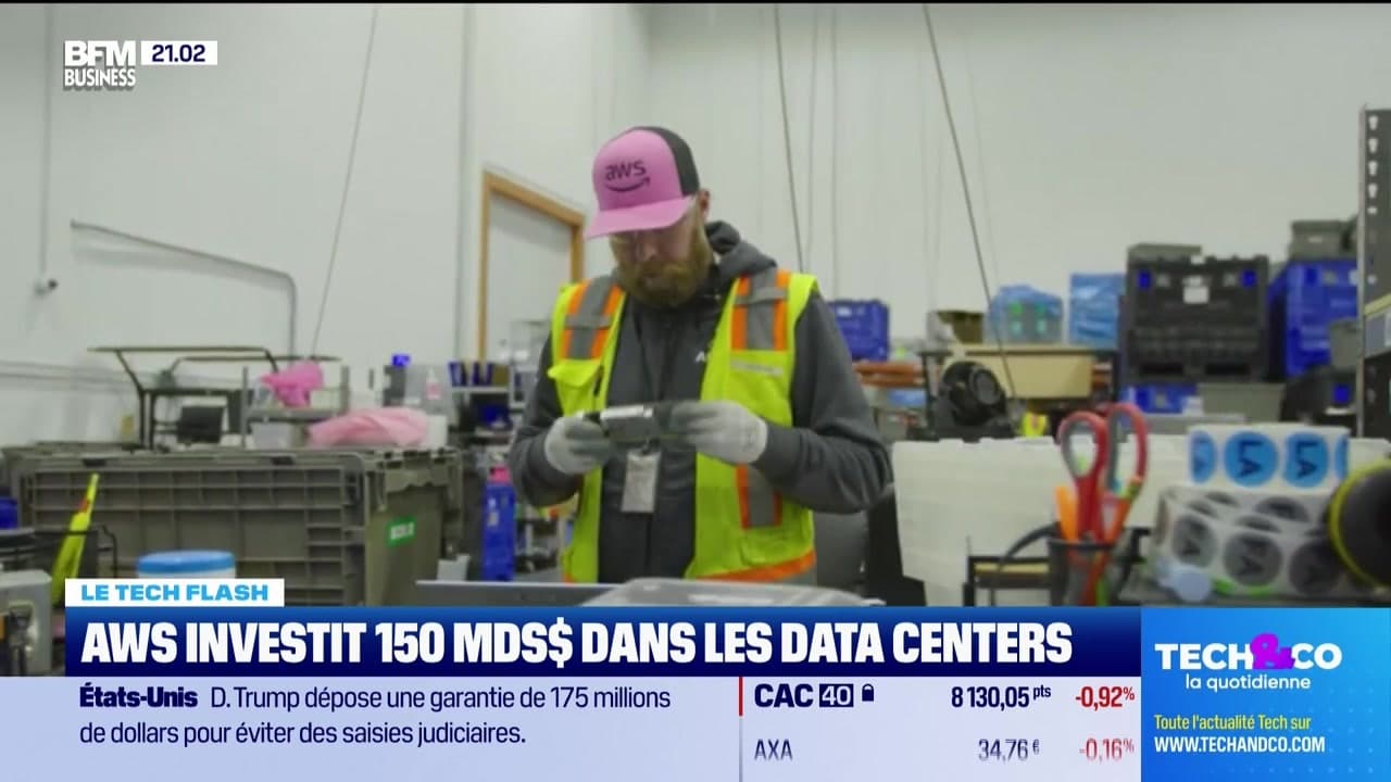 Le Tech Flash : AWS investit 150 milliards de dollars dans les data center, par Léa Benaim - 02/04