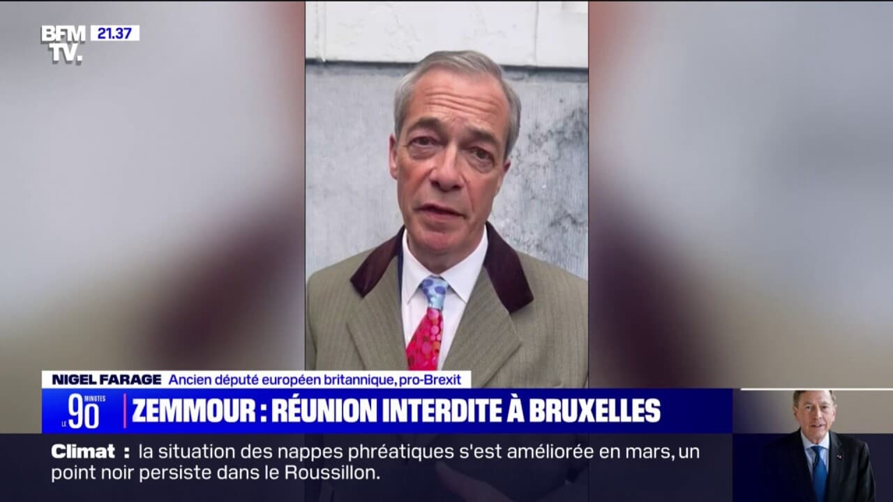Nigel Farage (ancien député européen britannique) sur la réunion de ...