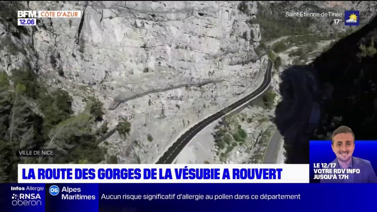 Alpes-Maritimes: la route des Gorges de la Vésubie a rouvert deux ans après