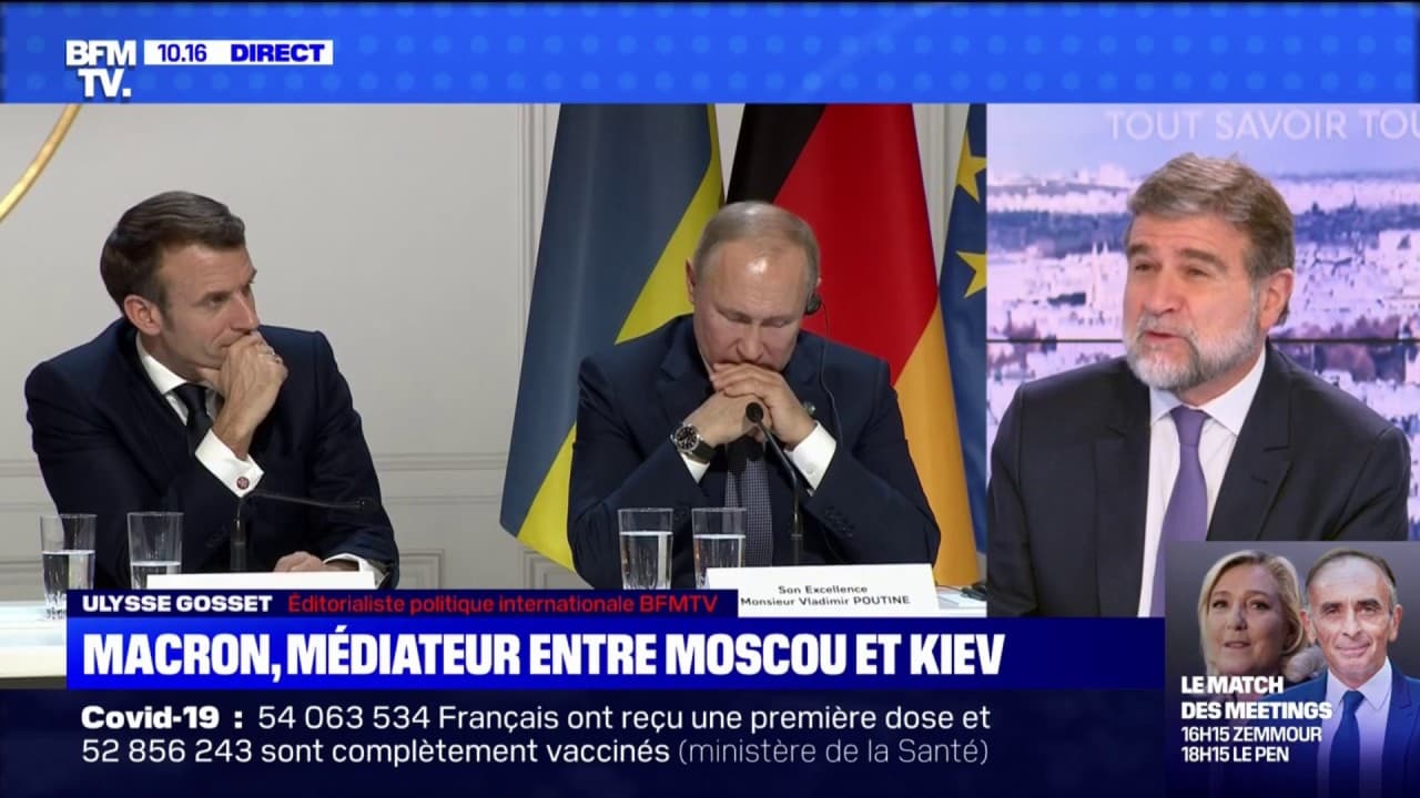 Tensions russo-ukrainiennes: Emmanuel Macron, médiateur entre Moscou et ...