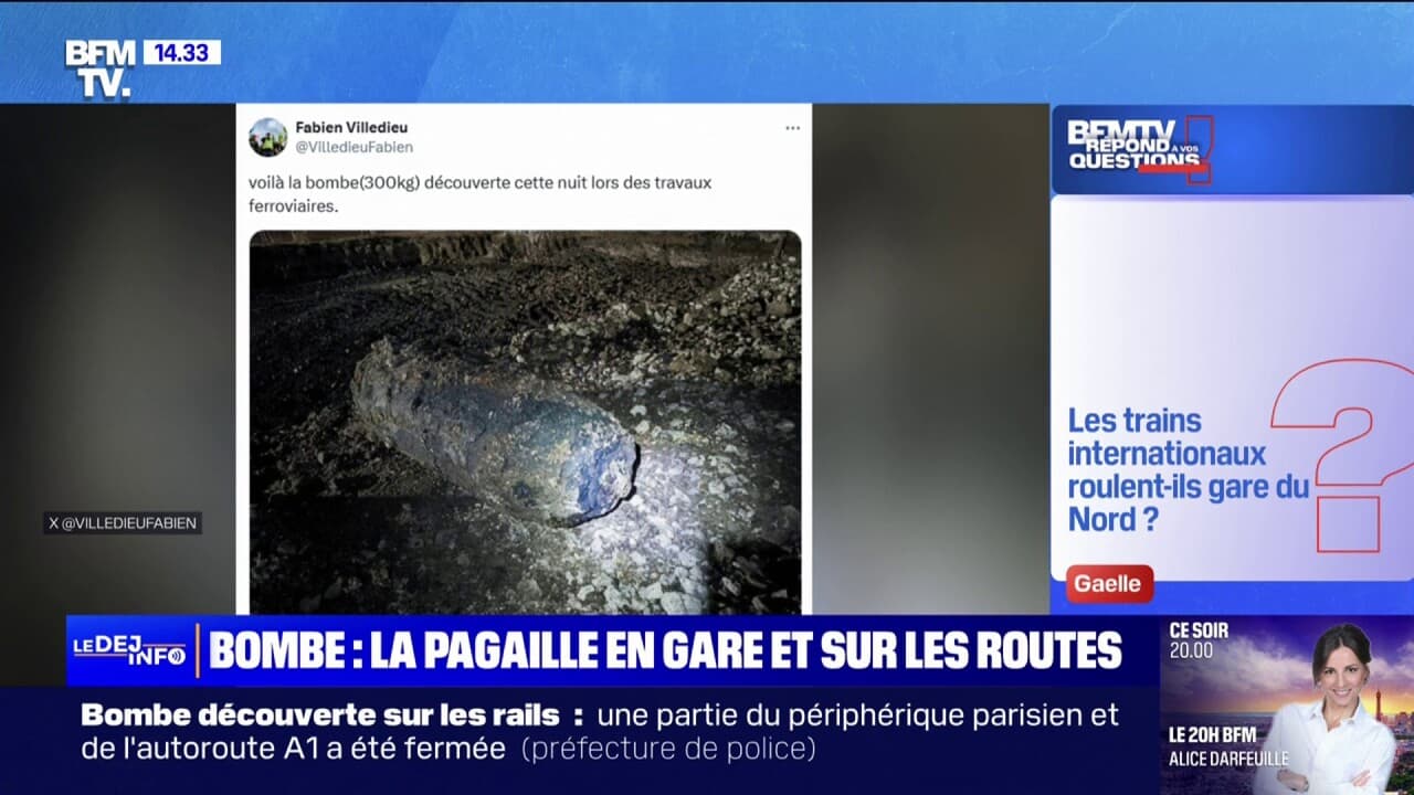 Bombe retrouvée à la Gare du Nord: est-ce qu'il y a encore beaucoup d'engins explosifs datant de ...