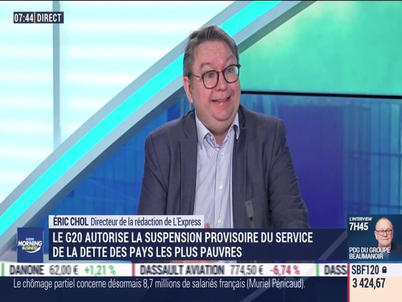 Eric Chol : Le G20 autorise la suspension provisoire du service de la ...