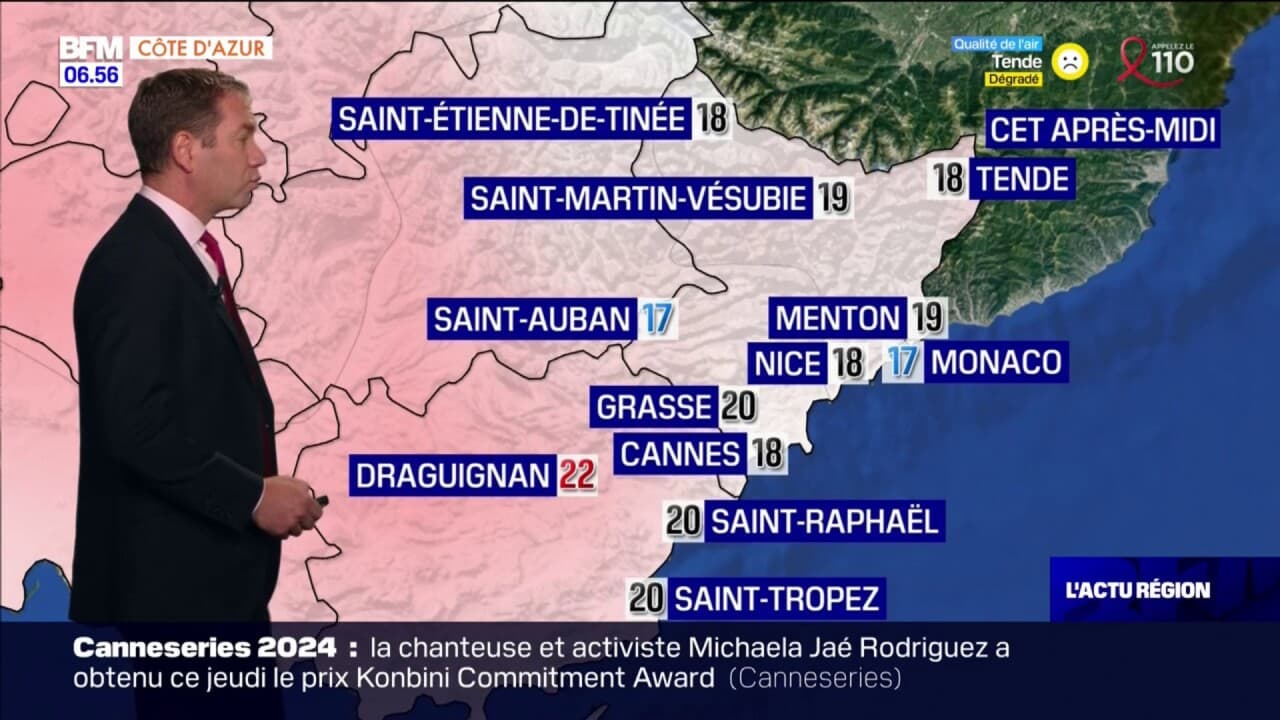 Météo Côte d’Azur: un vendredi ensoleillé et doux, 18°C à Nice