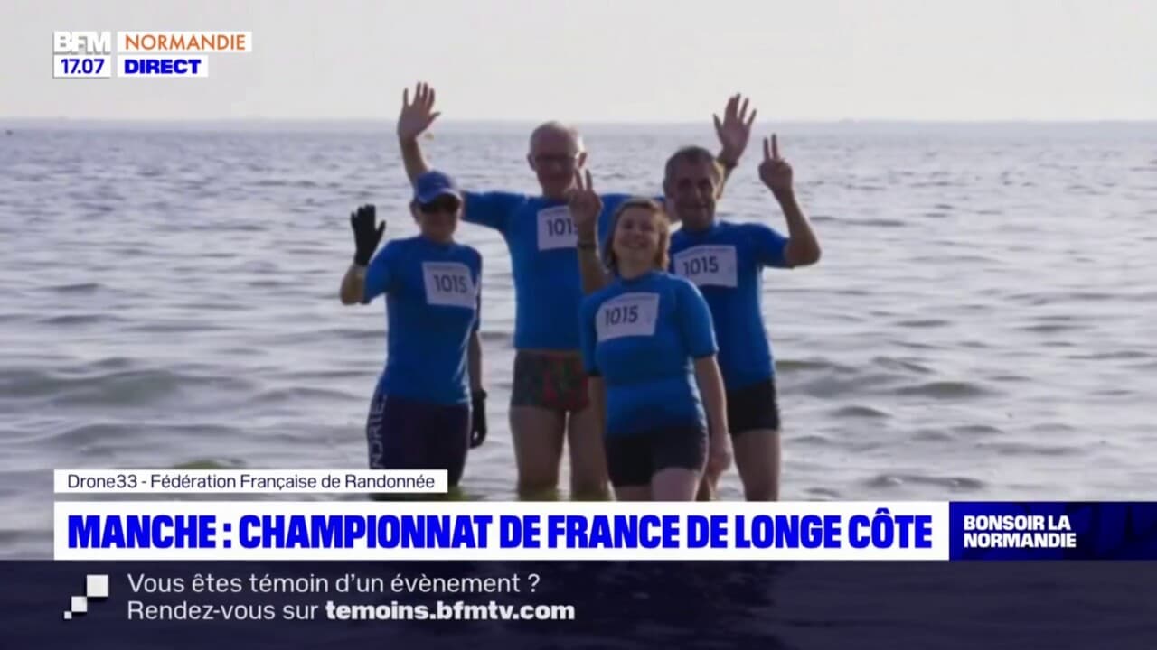 Manche: le championnat de France de longe côte a lieu à Hauteville-sur-Mer