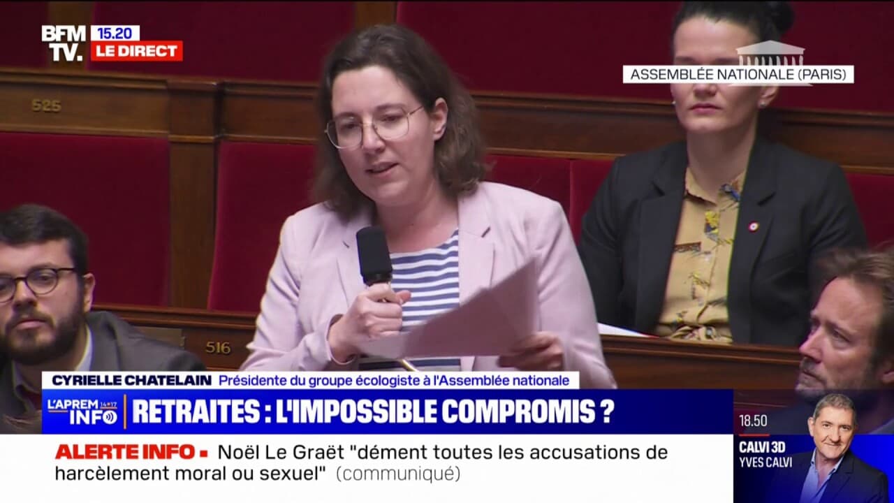 Cyrielle Chatelain (EELV) à Élisabeth Borne: "C'est votre échec, c'est ...