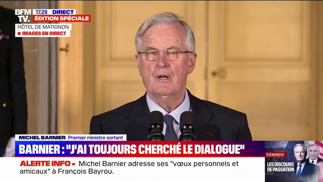 Michel Barnier: "Le déficit n'a pas disparu comme par enchantement d ...