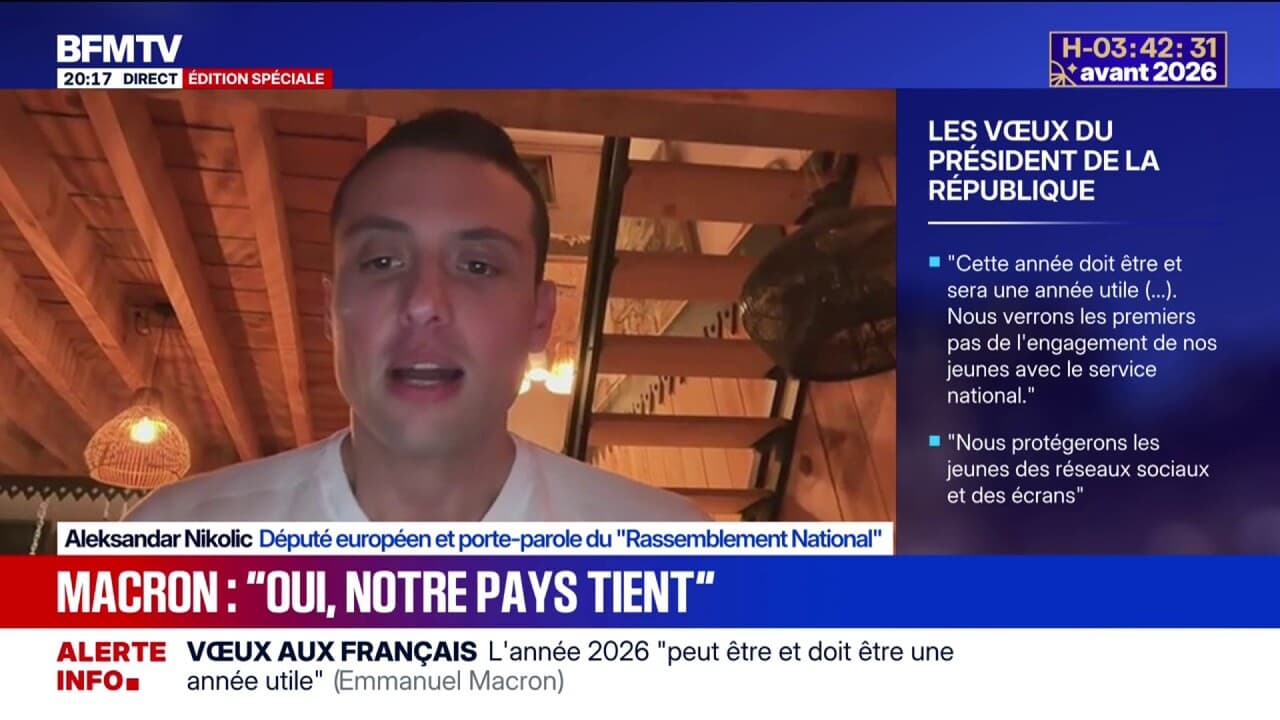 Vœux 2026 d'Emmanuel Macron: "On voit juste un président qui ne dit ...